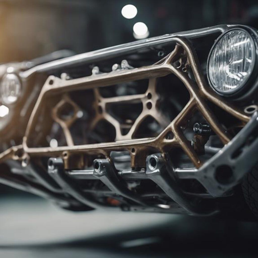 Onde fica o chassi do carro